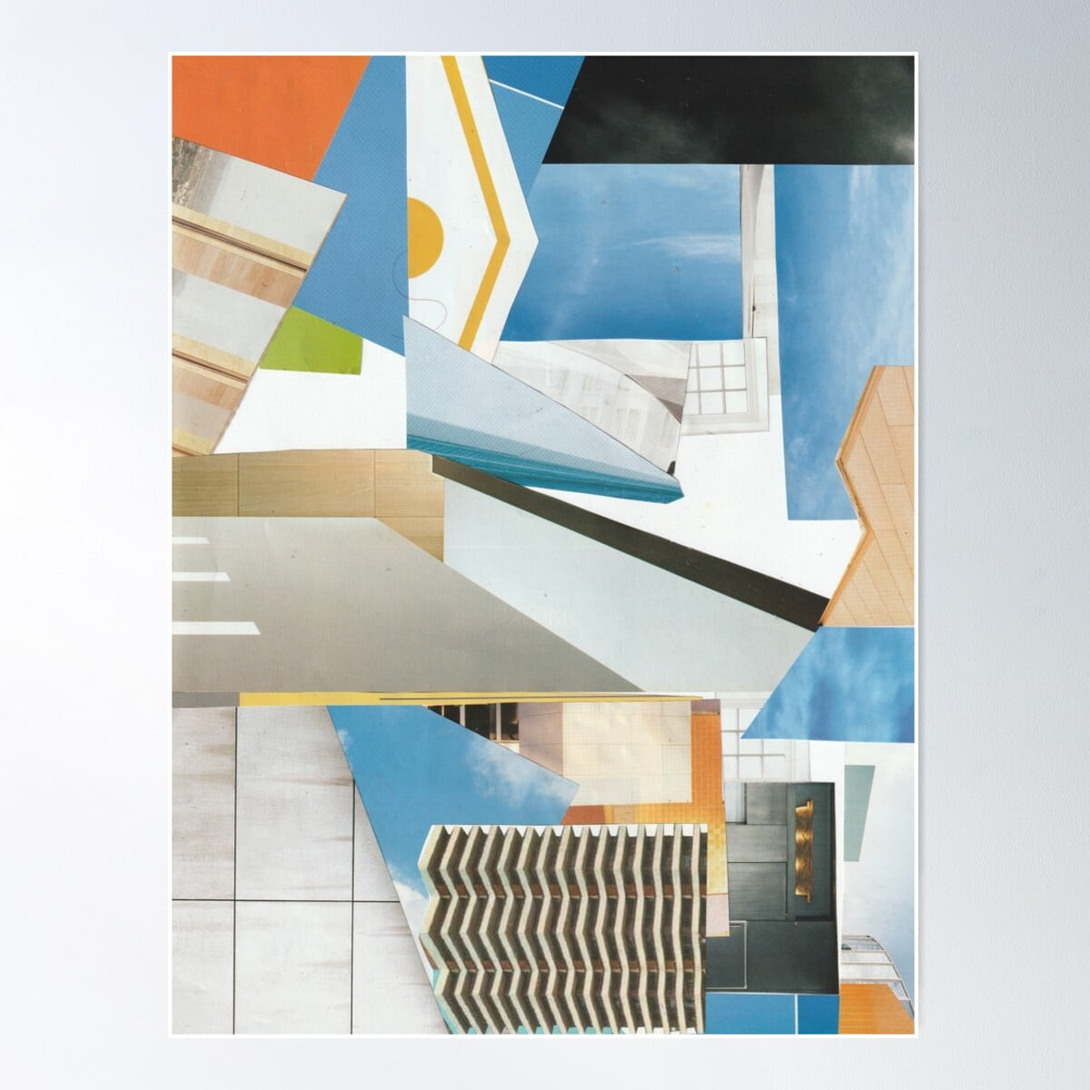 Magazine Clippings Modern Collage Artwork ¨ Keep A Cool Head And A Warm ...