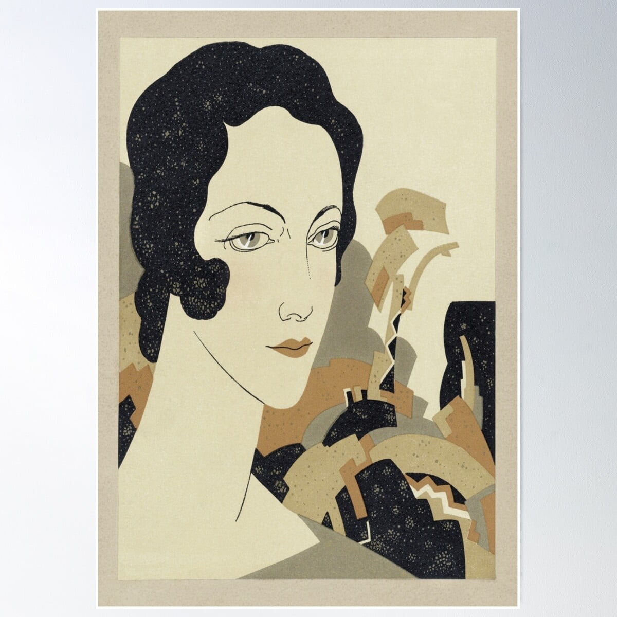 Magazine Cover Women Face 1922 Poster Wall Art, Modern Wall Decor For ...