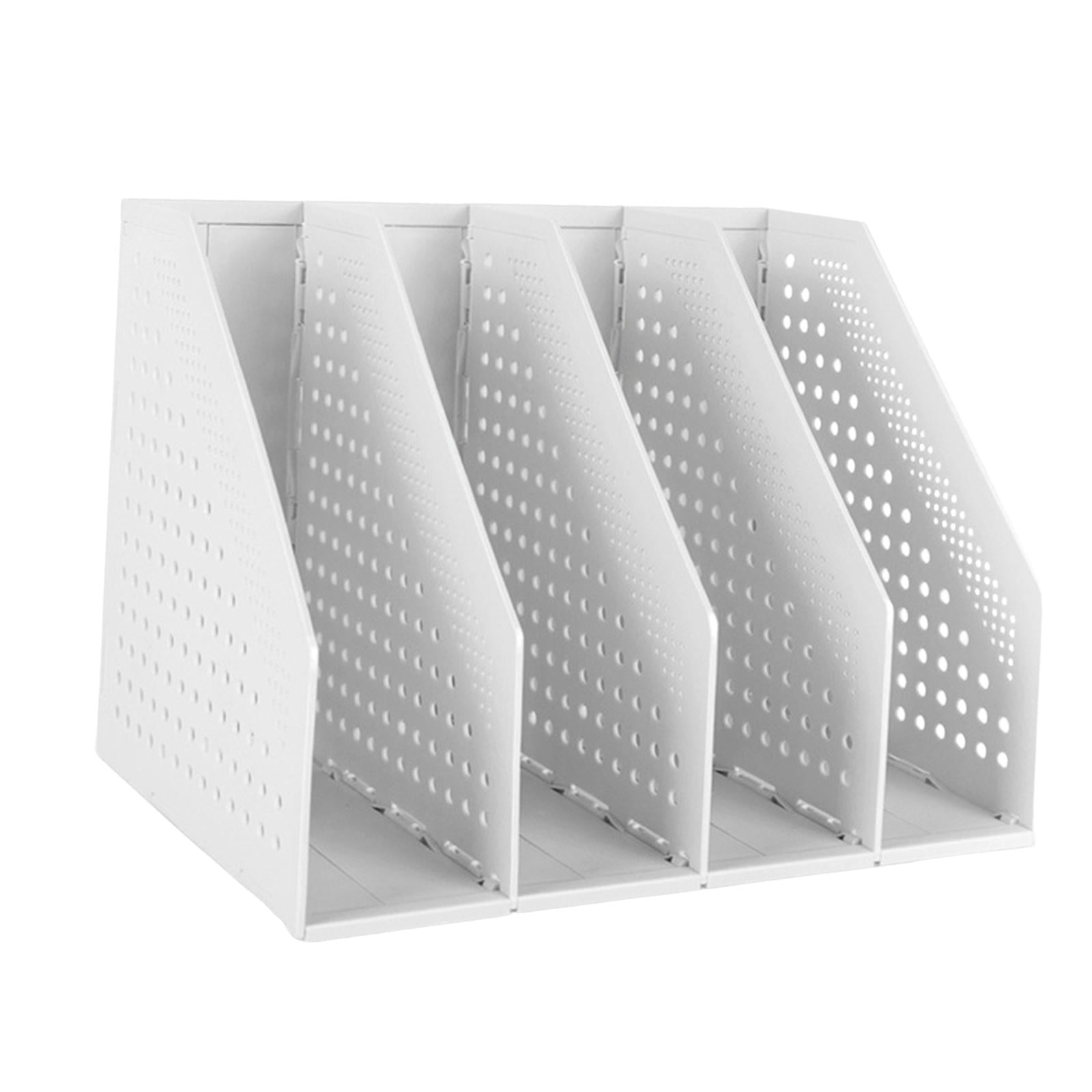 Magazine File Organiser Storage Bookshelf Stationery Vertical Letters ...