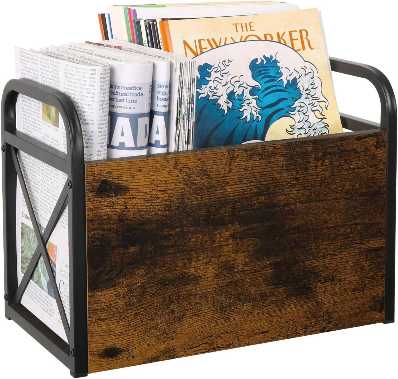 Magazine Holder,Magazine Rack Floor,Magazine Storage Basket,File Holder ...