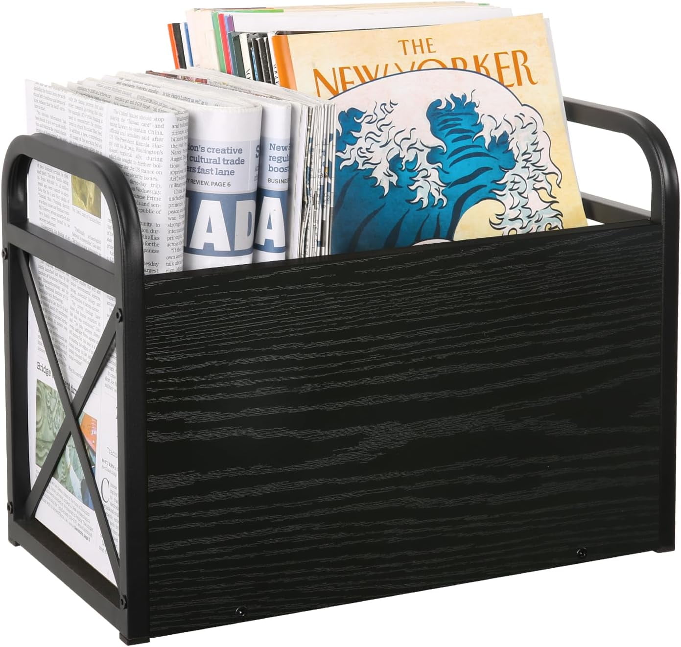 Magazine Holder, Magazine Rack Floor, Magazine Storage Basket, Folder ...