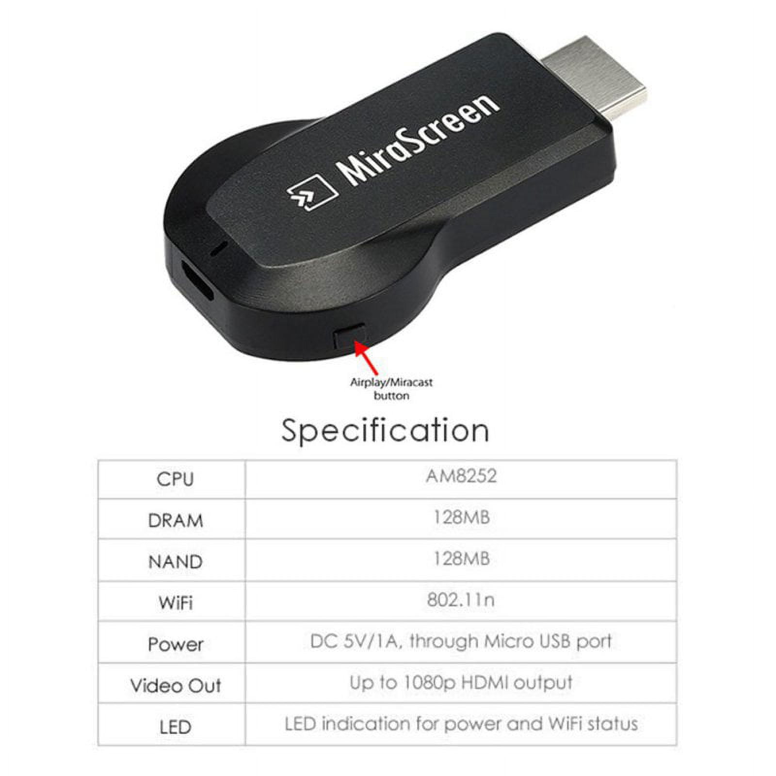 Magazine Mirascreen Airplay Wifi Display Miracast TV Dongle Mini TV ...