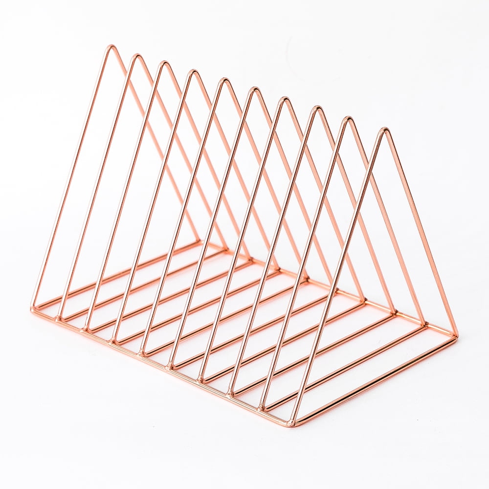 Magazine Rack Desk Organizer, TRIANU Metal File Holder for Desk Modern ...
