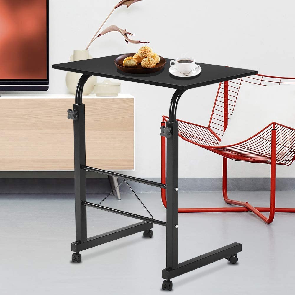 Magazine Snack table on Wheels, Lifting Laptop Computer Desk Movable C ...