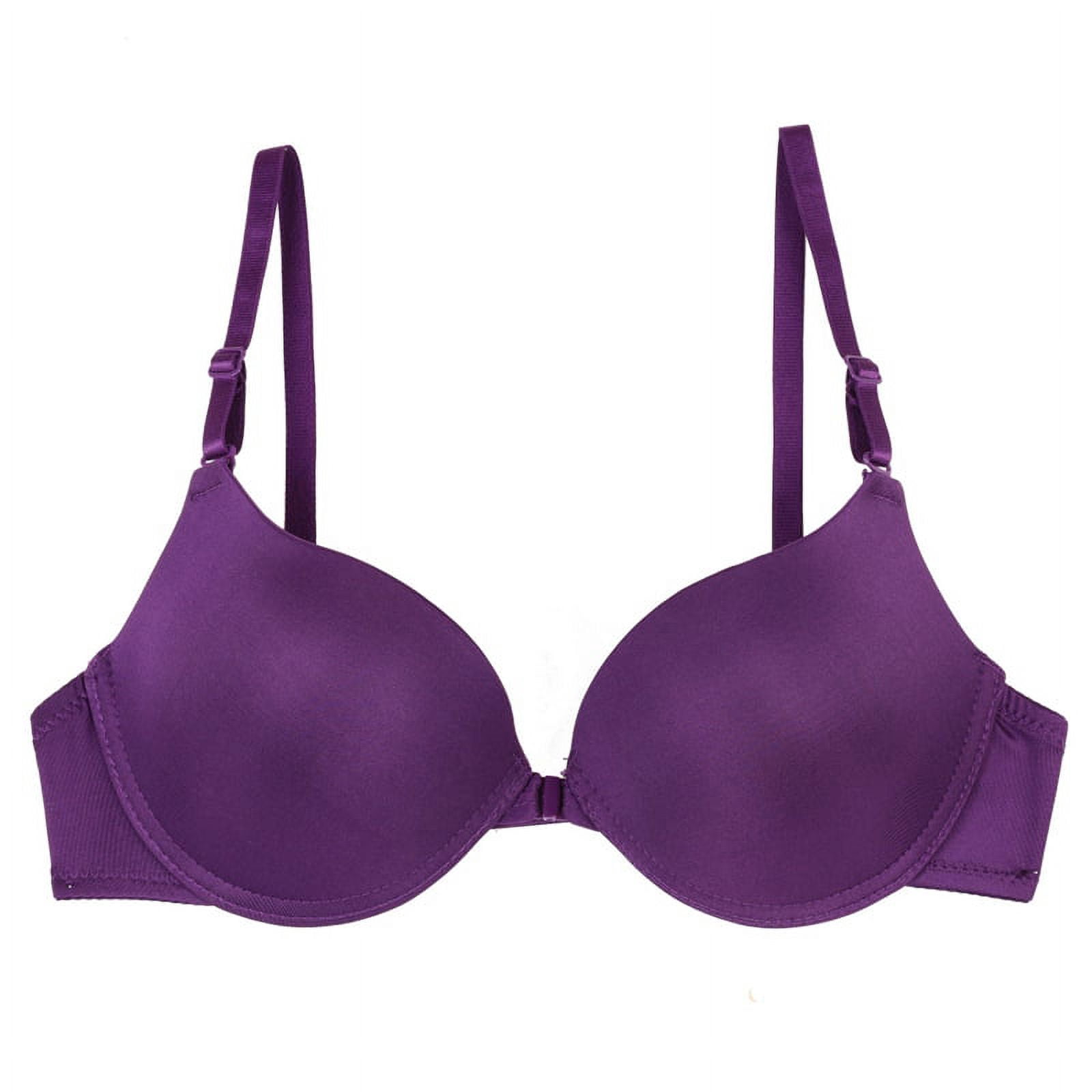 Magazine Women's Front Closure Padded Push Up Underwire Bra, Wireless ...