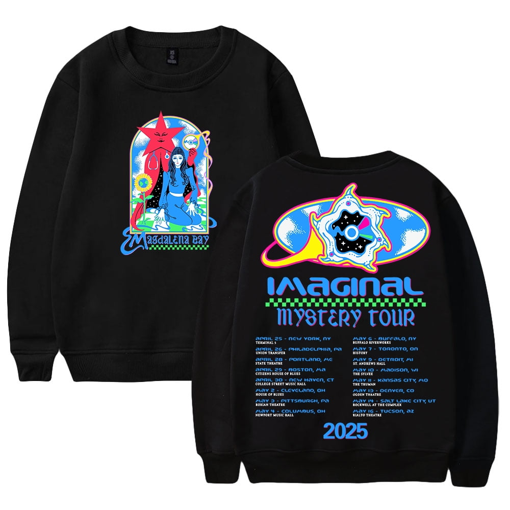 Magdalena Bay Imaginal Mystery Tour 2025 Merch Crewneck Long Sleeve ...