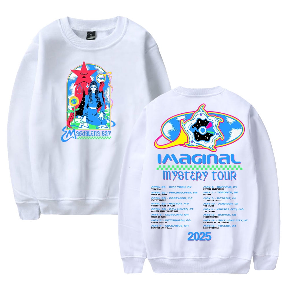 Magdalena Bay Imaginal Mystery Tour 2025 Merch Crewneck Long Sleeve ...