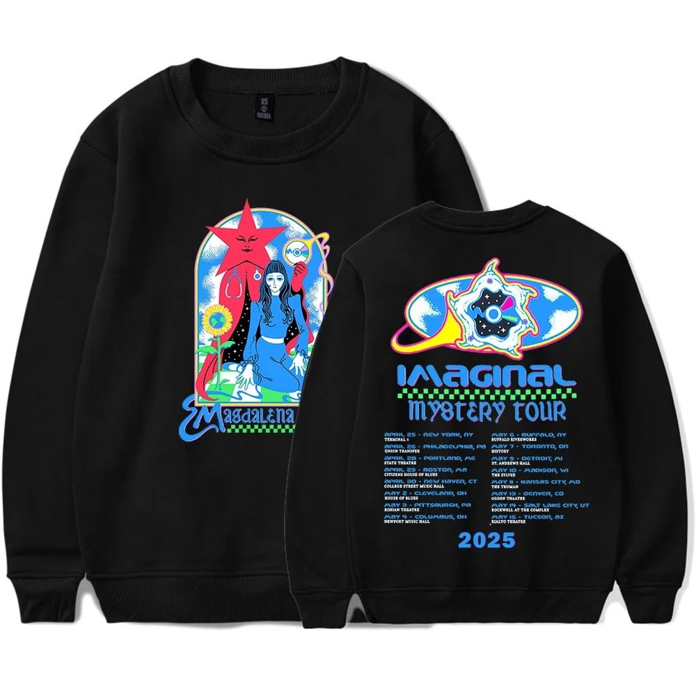 Magdalena Bay Imaginal Mystery Tour 2025 Merch Sweatshirt Women Men Casual Crewneck Long Sleeve ...