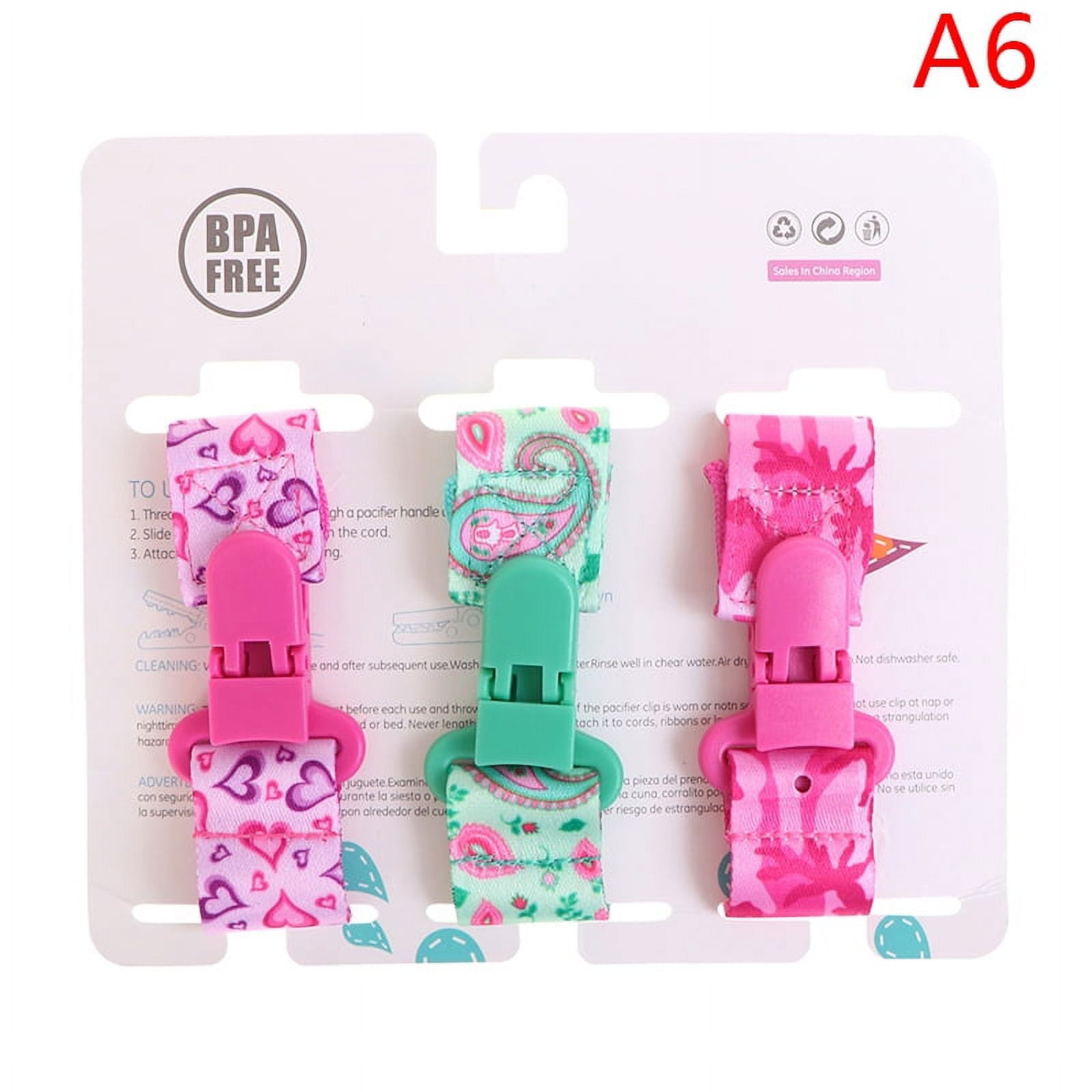 MageCrux 3PCS/Set Baby Pacifier Clips Pacifier Chain Dummy Clip Nipple ...