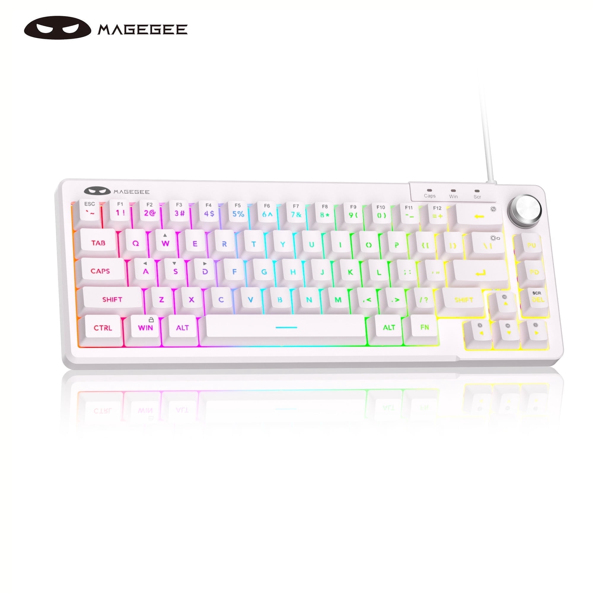 MageGee 60% Gaming Keyboard - TS68 Compact Mechanical-Style Tactile ...