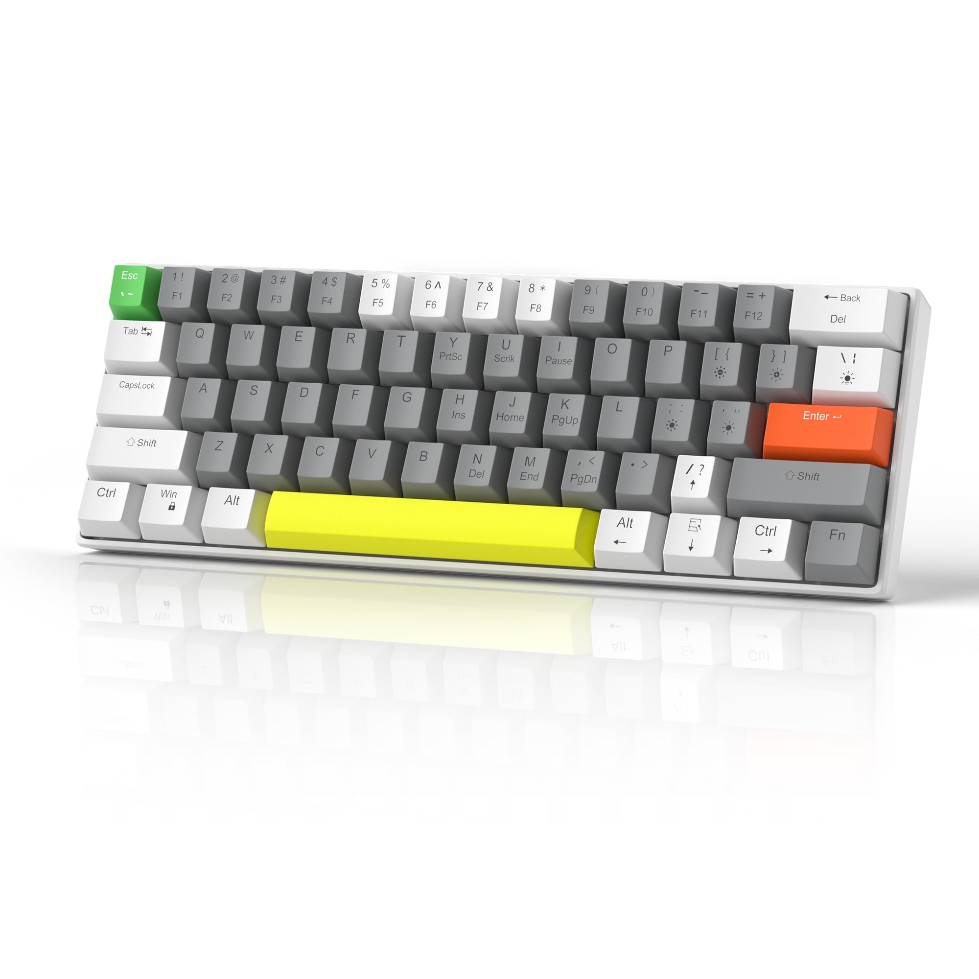 MageGee 60% Mechanical Gaming Keyboard, RGB LED Backlit 61 Keys Mini ...