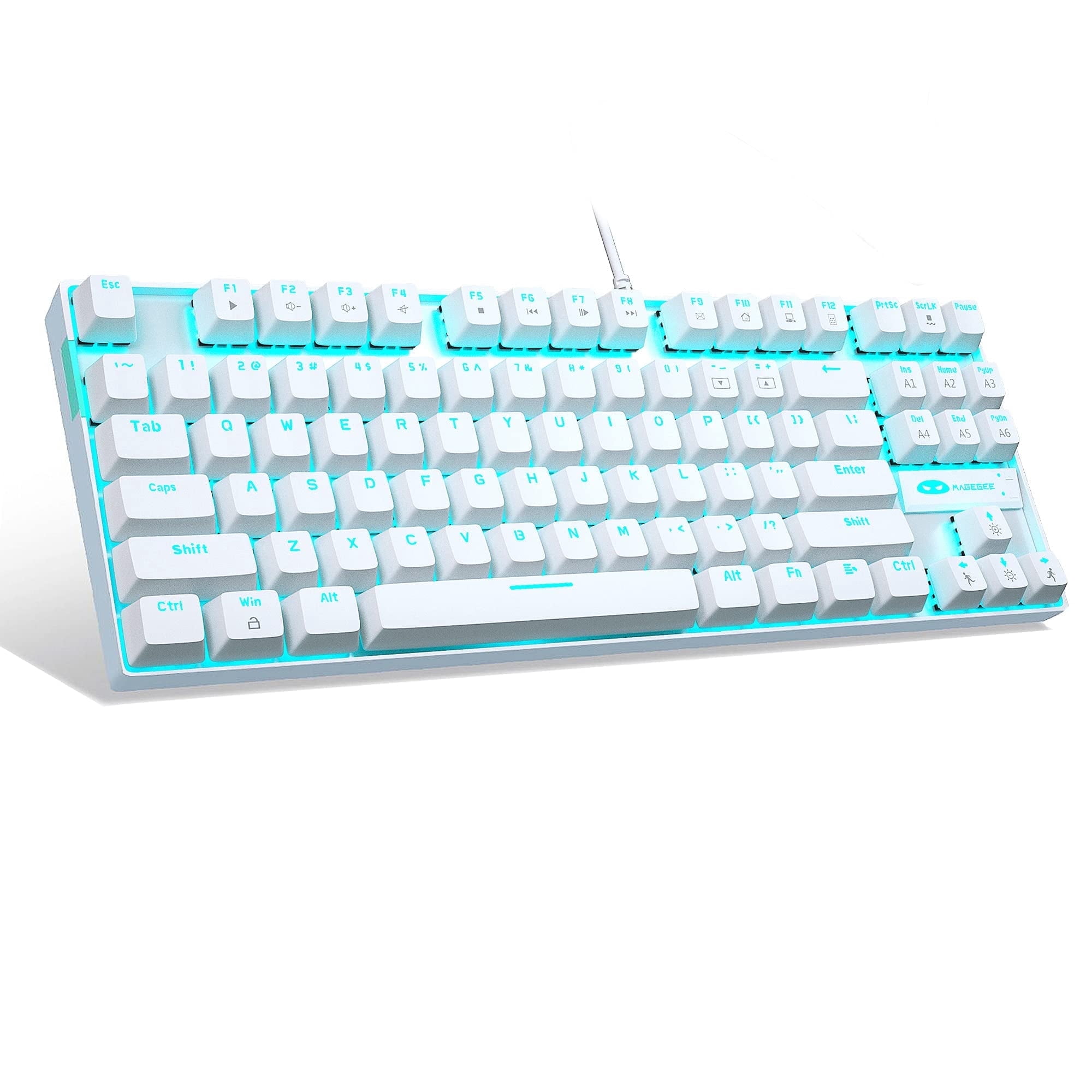 MageGee 75% Mechanical Gaming Keyboard, Blue Switch, LED Blue Backlit ...