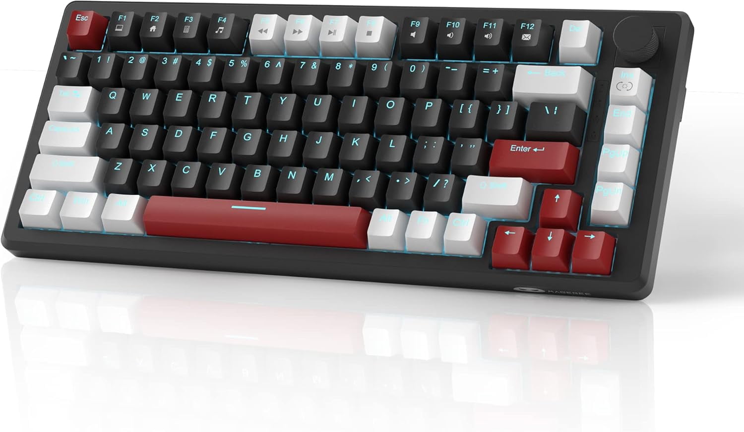 MageGee 75% Mechanical Gaming Keyboard, Compact Blue Backlit Wired ...