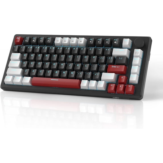 MageGee 75% Mechanical Gaming Keyboard, Compact Blue Backlit Wired ...