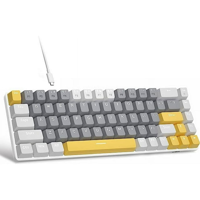 MageGee 75% Mechanical Gaming Keyboard with Red Switch, LED Blue ...