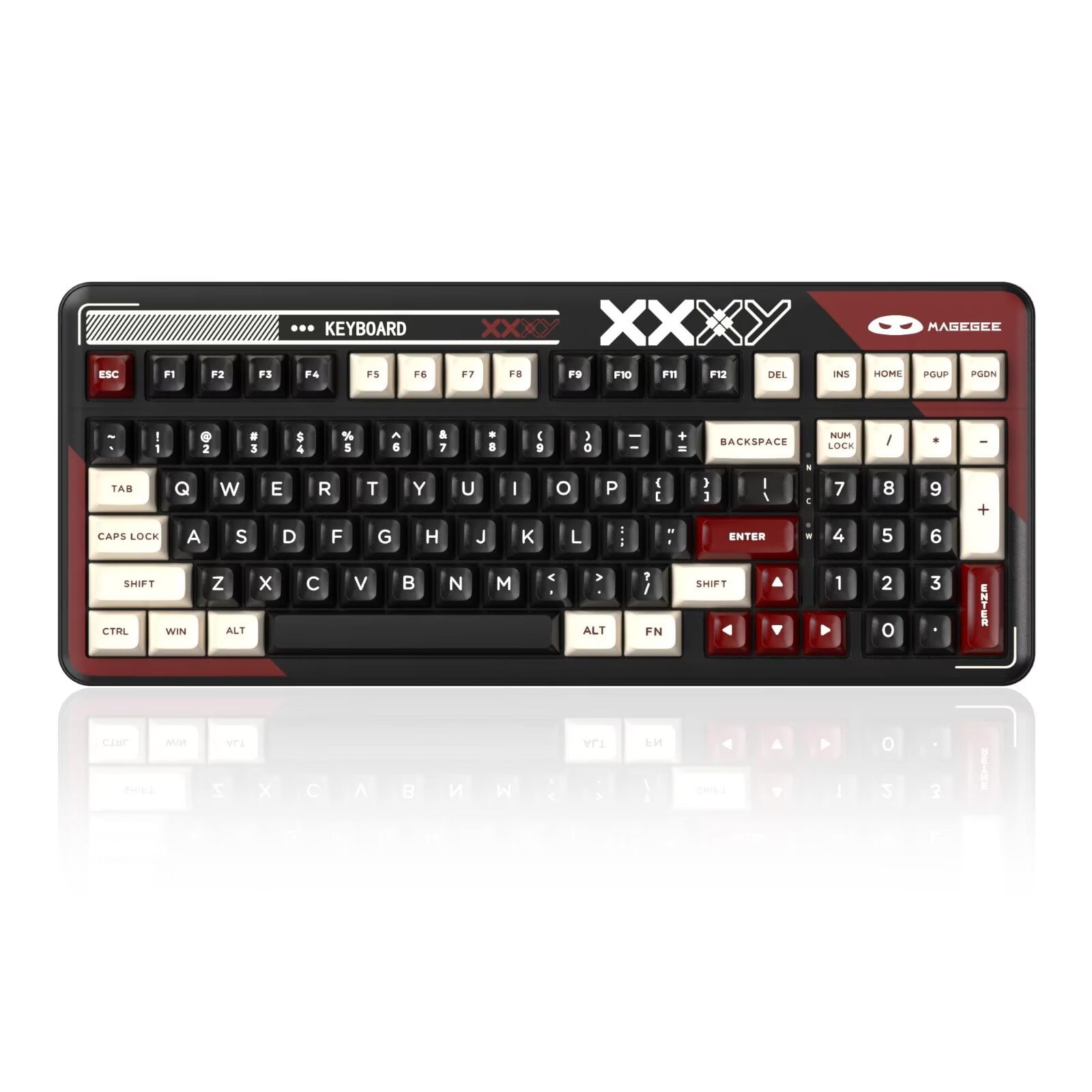 MageGee Creamy Mechanical Keyboard Cloud98 RGB Backlight Triple Mode 2 ...