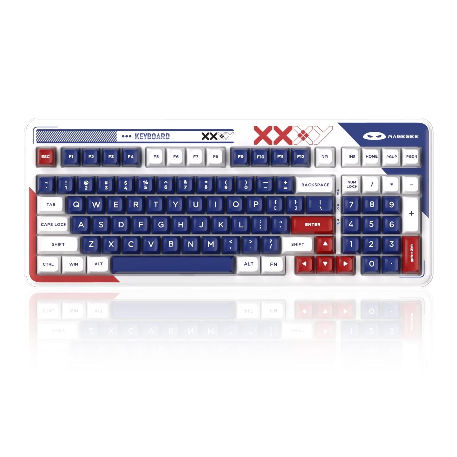 MageGee Creamy Mechanical Keyboard Cloud98 RGB Backlight Triple Mode 2 ...