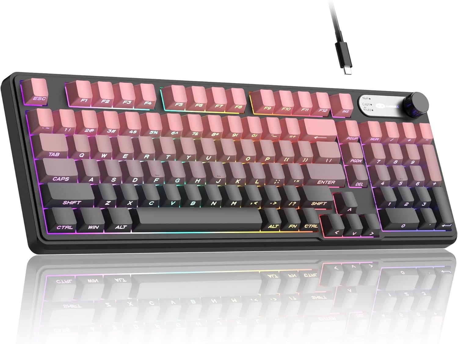 MageGee Keyboard GK960 98 Keys 95% Layout Keyboards, Type-C Connected ...