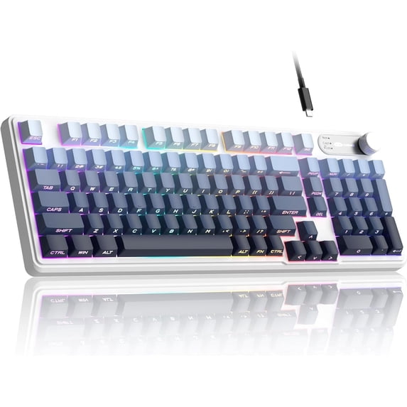 MageGee Keyboard GK960 98 Keys 95% Layout Keyboards, Type-C Connected ...