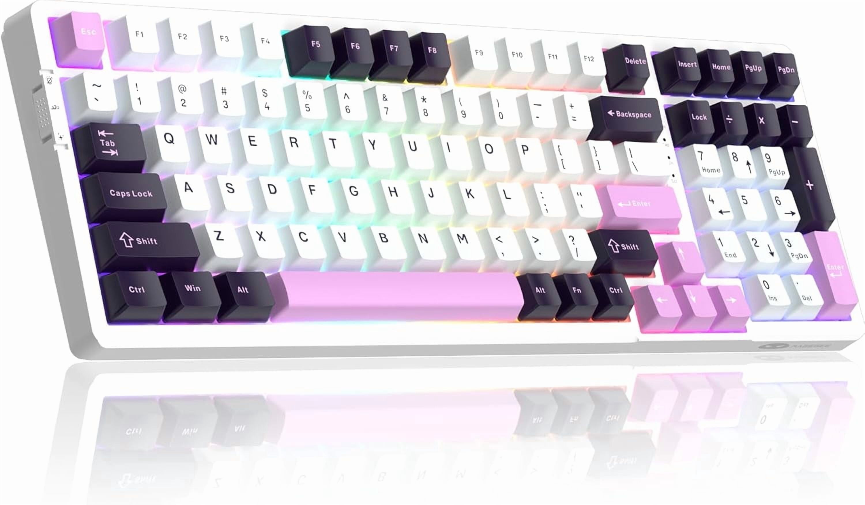 MageGee LIGHT100 Wired Creamy Keyboard,96% Gasket Hot Swappable Gaming ...