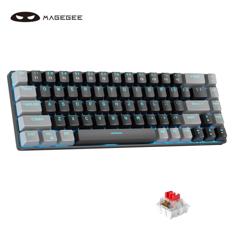 MageGee MK - BOX 60% Compact 68 - Key Mechanical Gaming Keyboard - LED ...