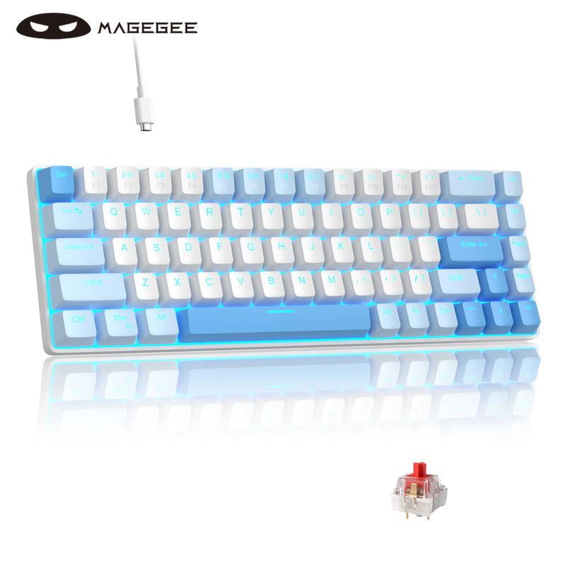 MageGee MK-BOX Portable 60% Mechanical Gaming Keyboard, Compact 68 Keys ...