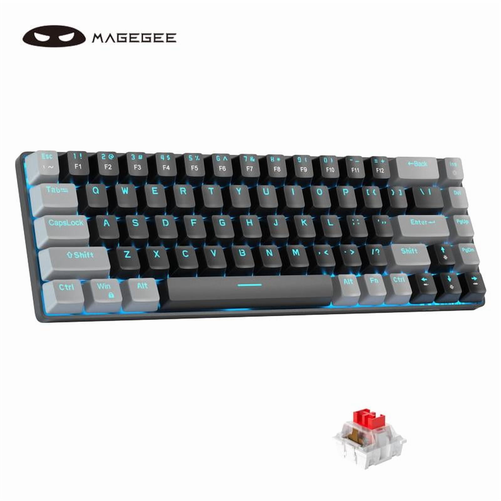 MageGee MK-Box 60% Compact Mechanical Gaming Keyboard, LED Backlit 68 ...