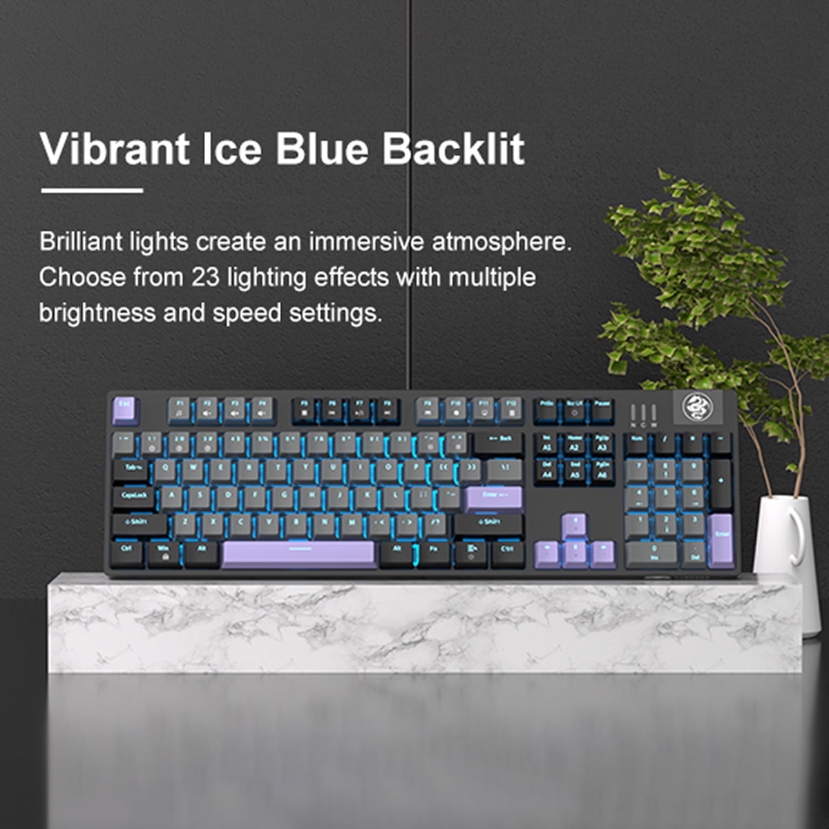 MageGee Mechanical Gaming Keyboard, 104-Key RGB Backlit, N-Key Rollover ...