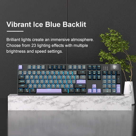 MageGee Mechanical Gaming Keyboard, 104-Key RGB Backlit, N-Key Rollover ...