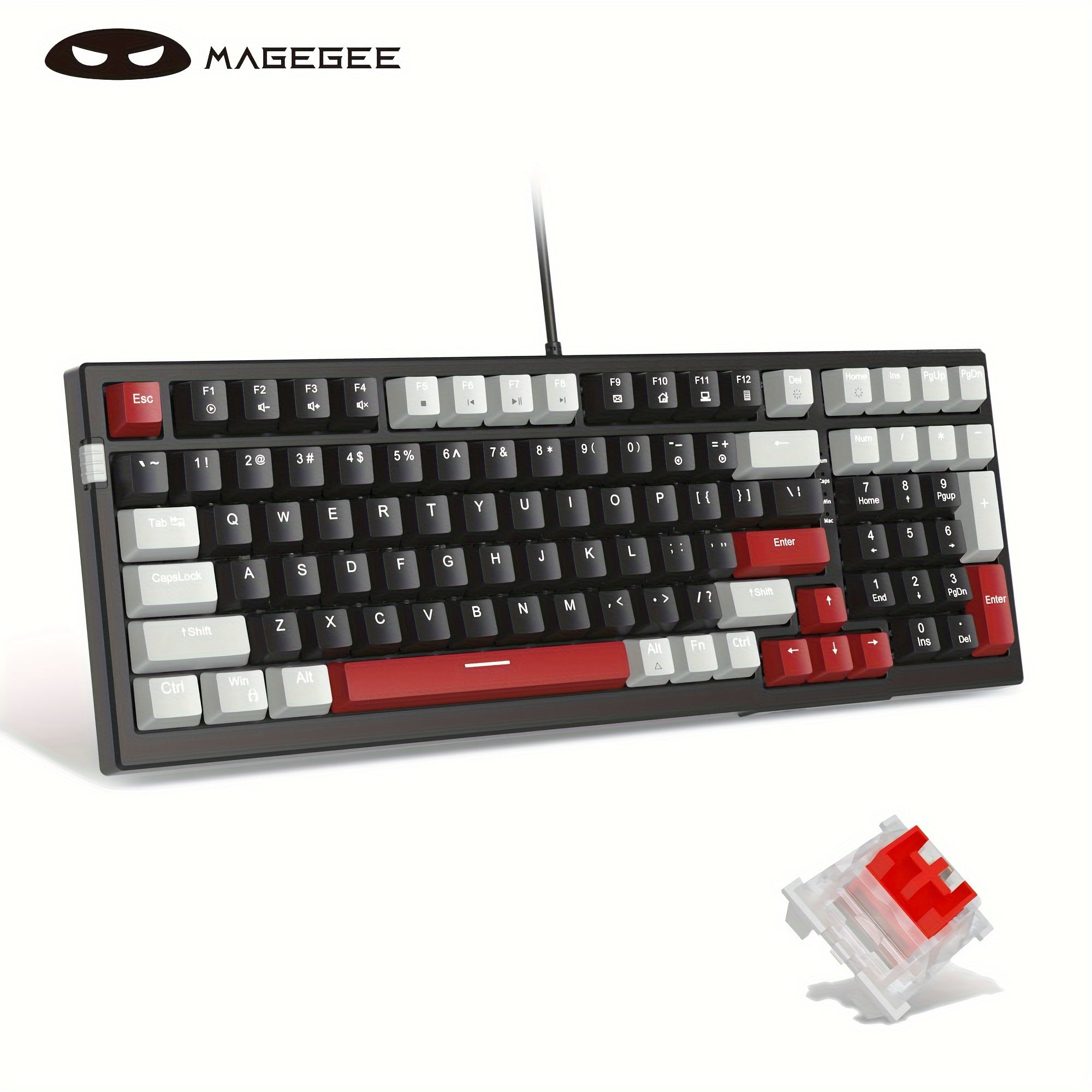 MageGee Mechanical Keyboard, Star Sky Wired Gaming Keyboard Backlit ...