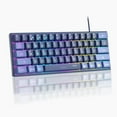 MageGee Mini 60% Wired Gaming Keyboard with RGB Lighting PC, MAC, PS4 ...