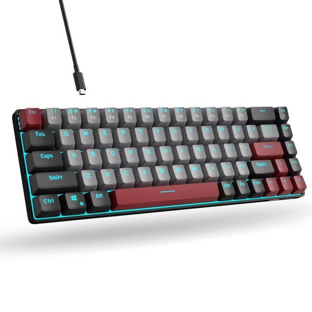 MageGee MK-Box 60% Mechanical Gaming Keyboard, LED Backlit, 68 Keys ...