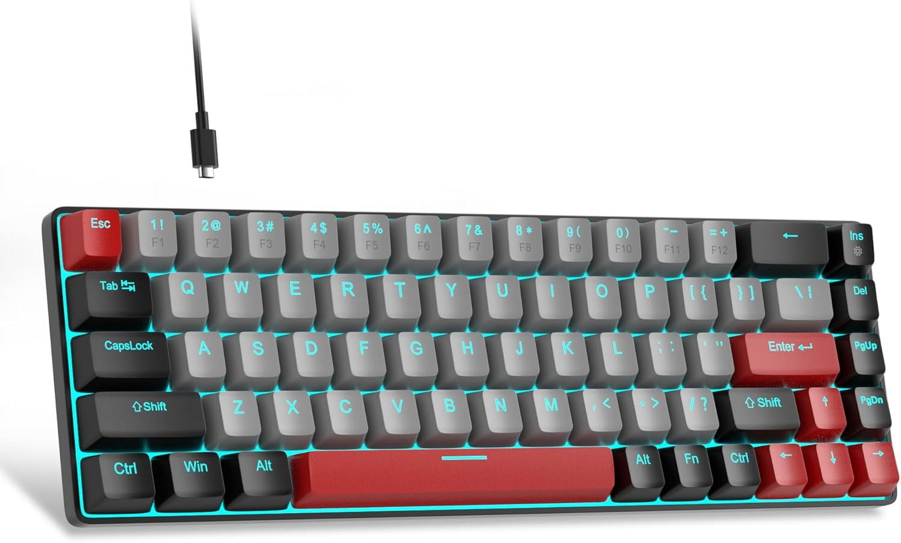 MageGee Portable 60% Mechanical Gaming Keyboard, MK-Box LED Backlit ...