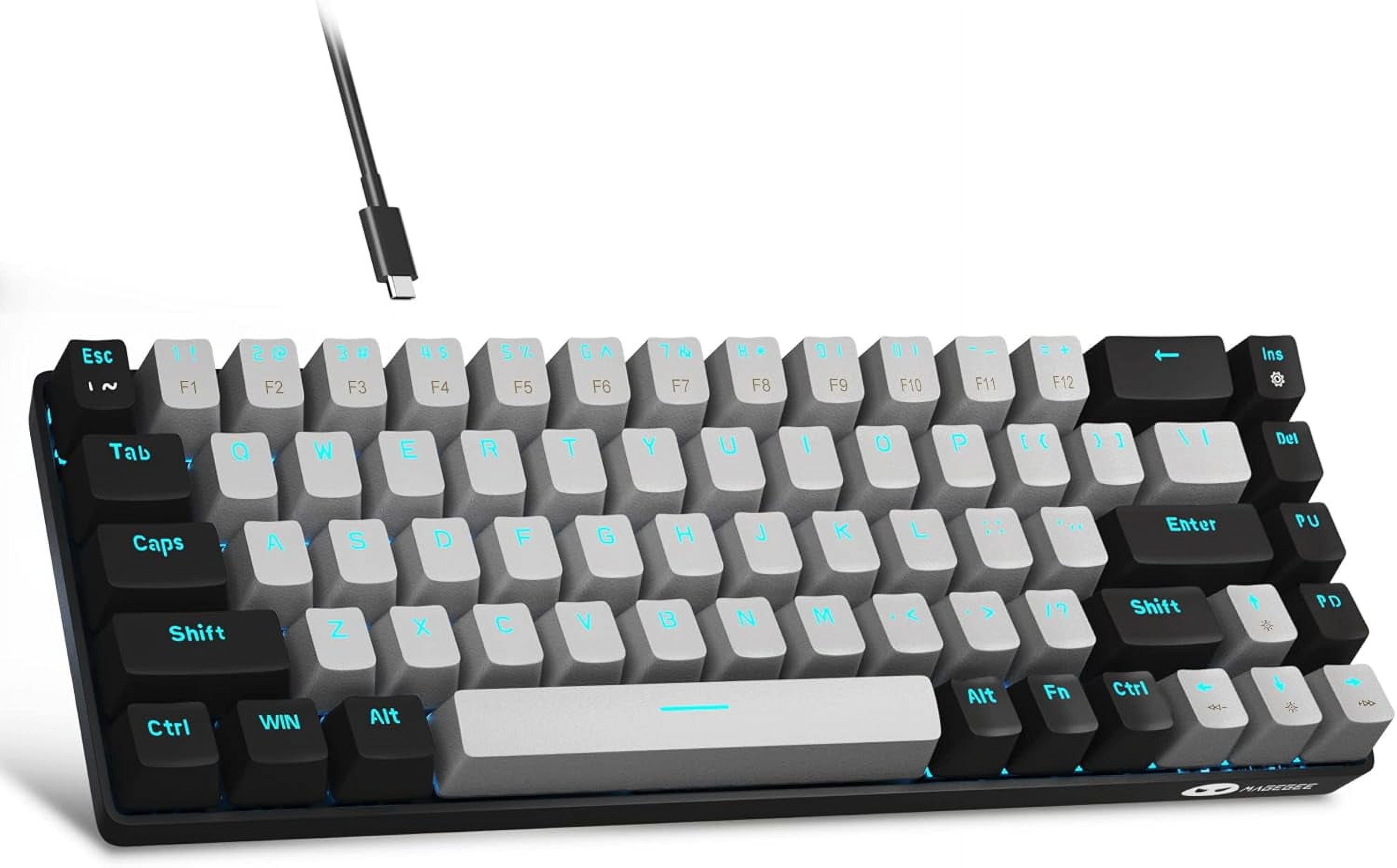 MageGee Portable 60% Mechanical Gaming Keyboard, MK-Box LED Backlit ...