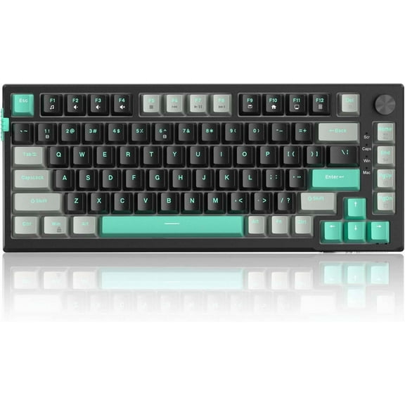 LexonElec RK-84 Portable Mechanical Gaming Keyboard,Rainbow LED Backlit ...