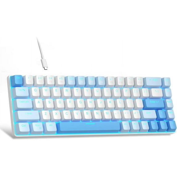 MageGee Portable 60% Mechanical Gaming Keyboard, Mk-Box LED Backlit ...
