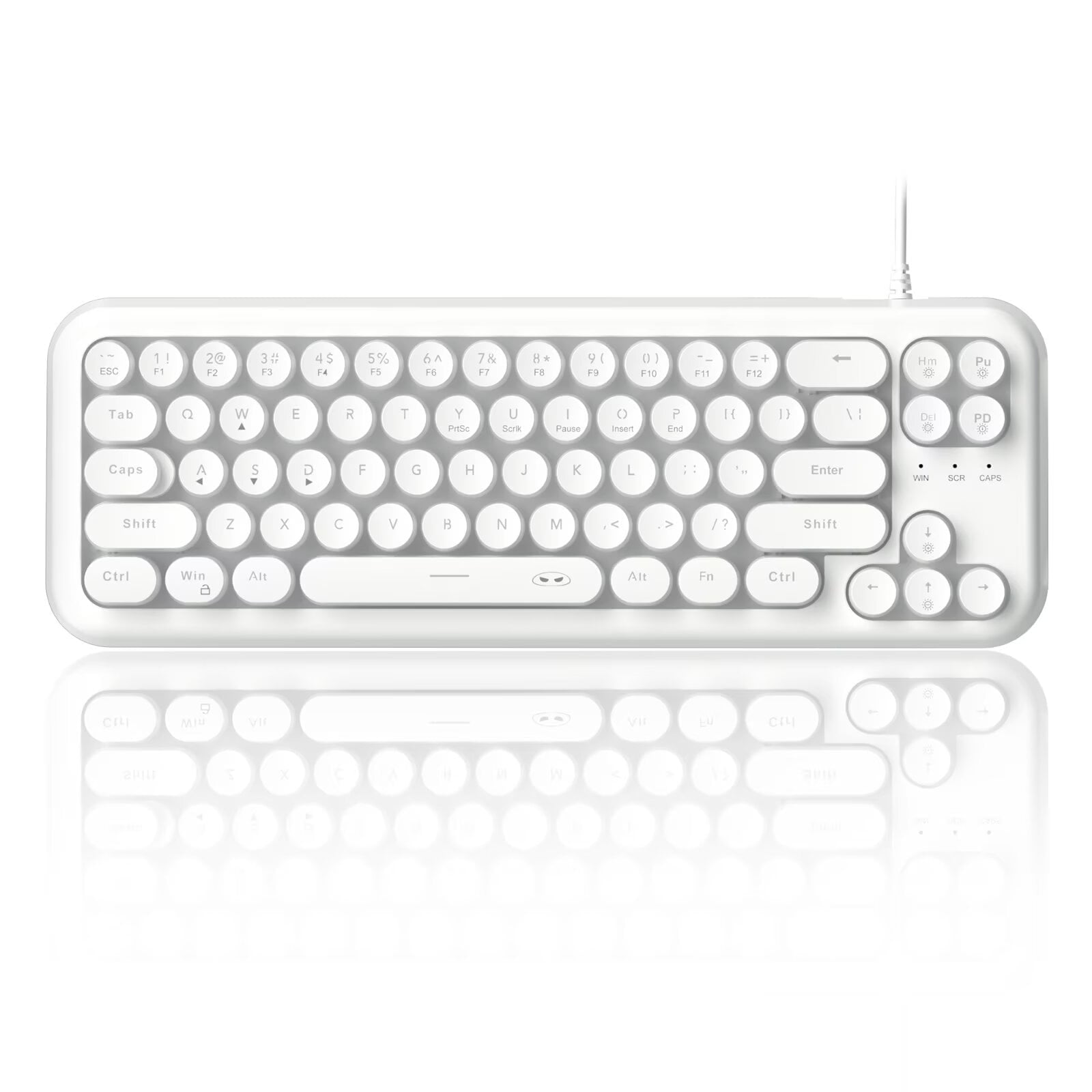 MageGee Typewriter Style 60 Percent Keyboard, Life Waterproof Gaming ...