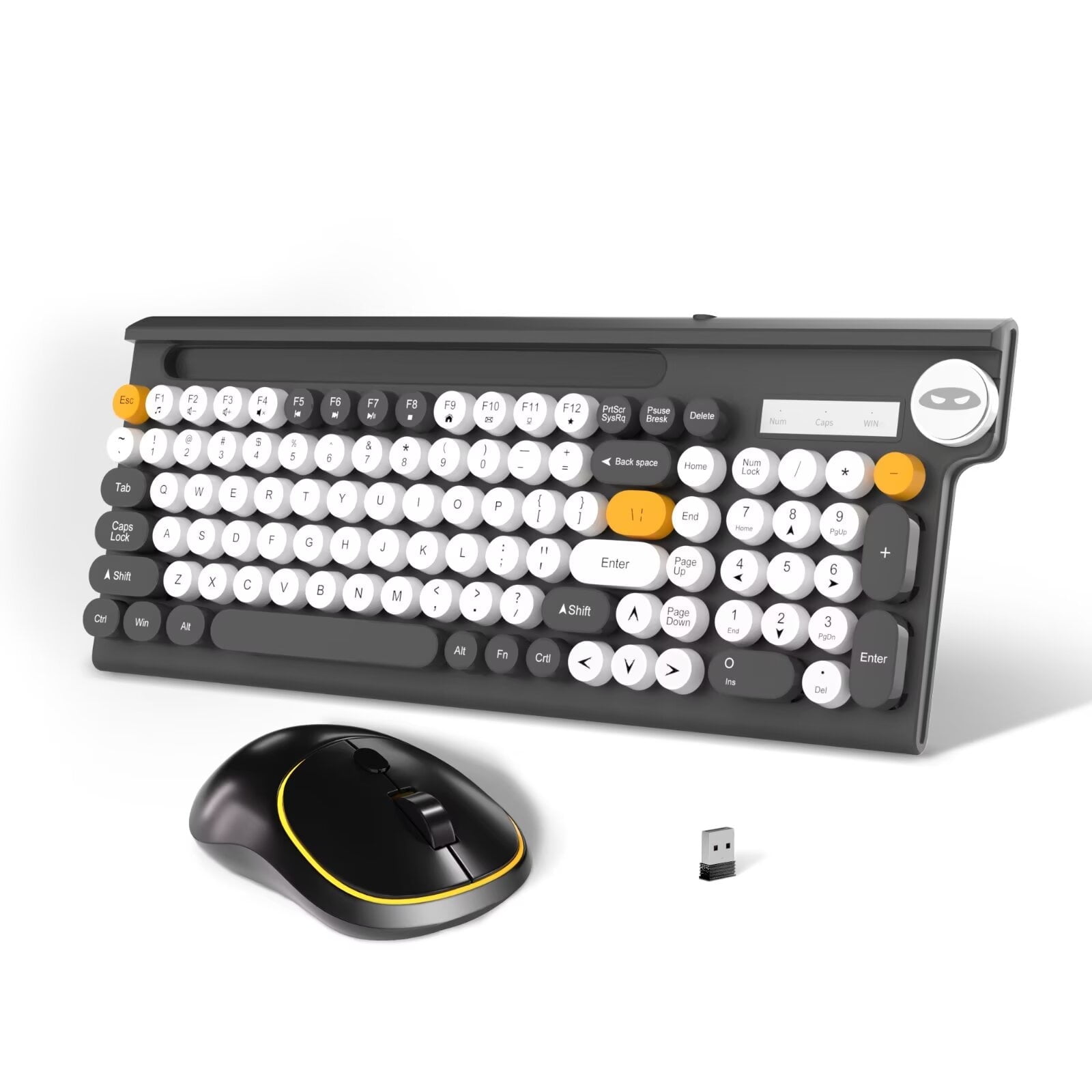 MageGee Wireless Keyboard and Mouse Combo, 2.4G USB 101Keys Office ...