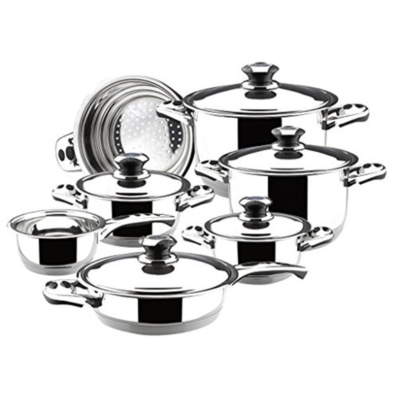 Magefesa Ecotherm 12 Pcs. Stainless Steel Cookware Set - Walmart.com