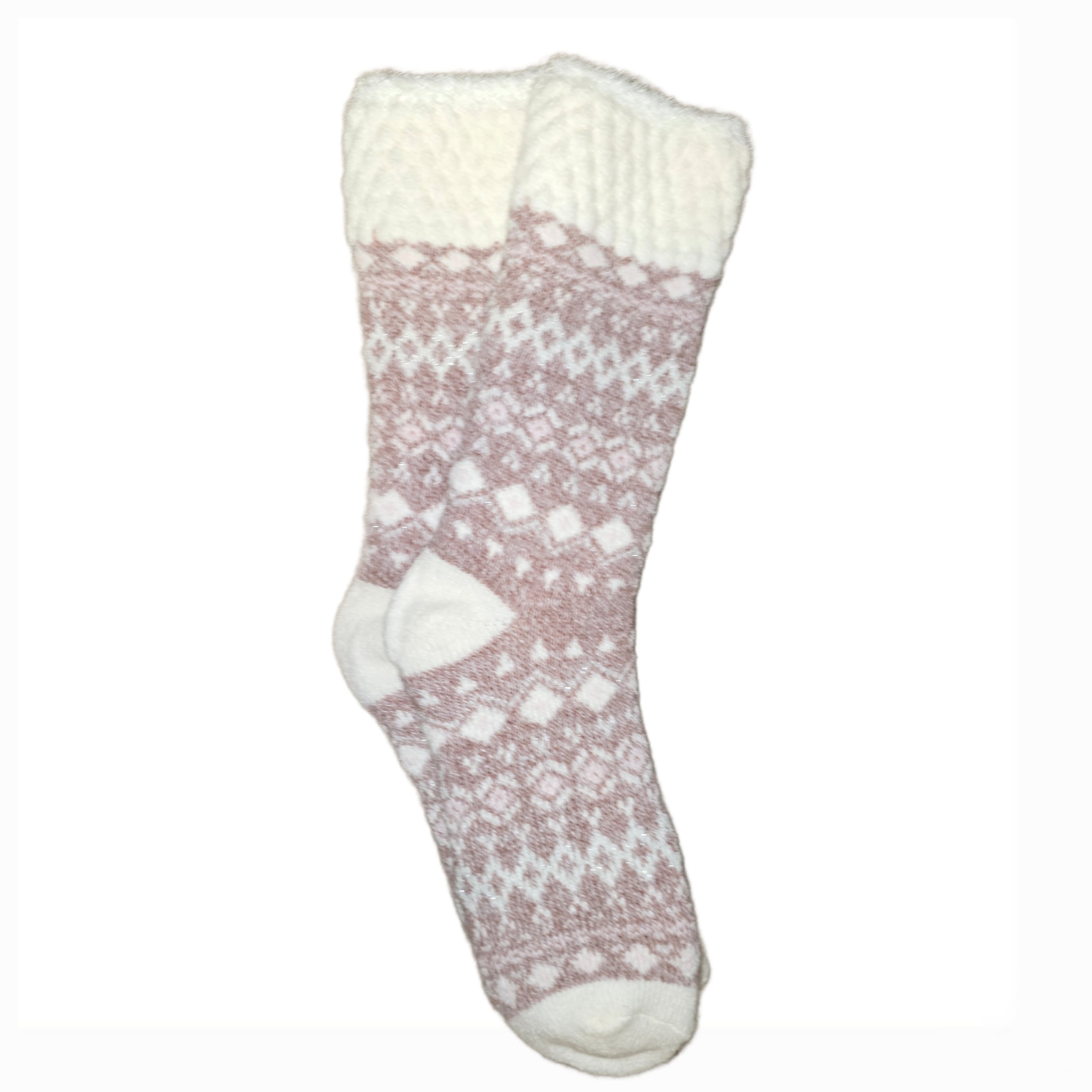 Magellan Outdoors Ladies Fuzzy Slipper Lodge Socks - Shoe Size 4-10 ...