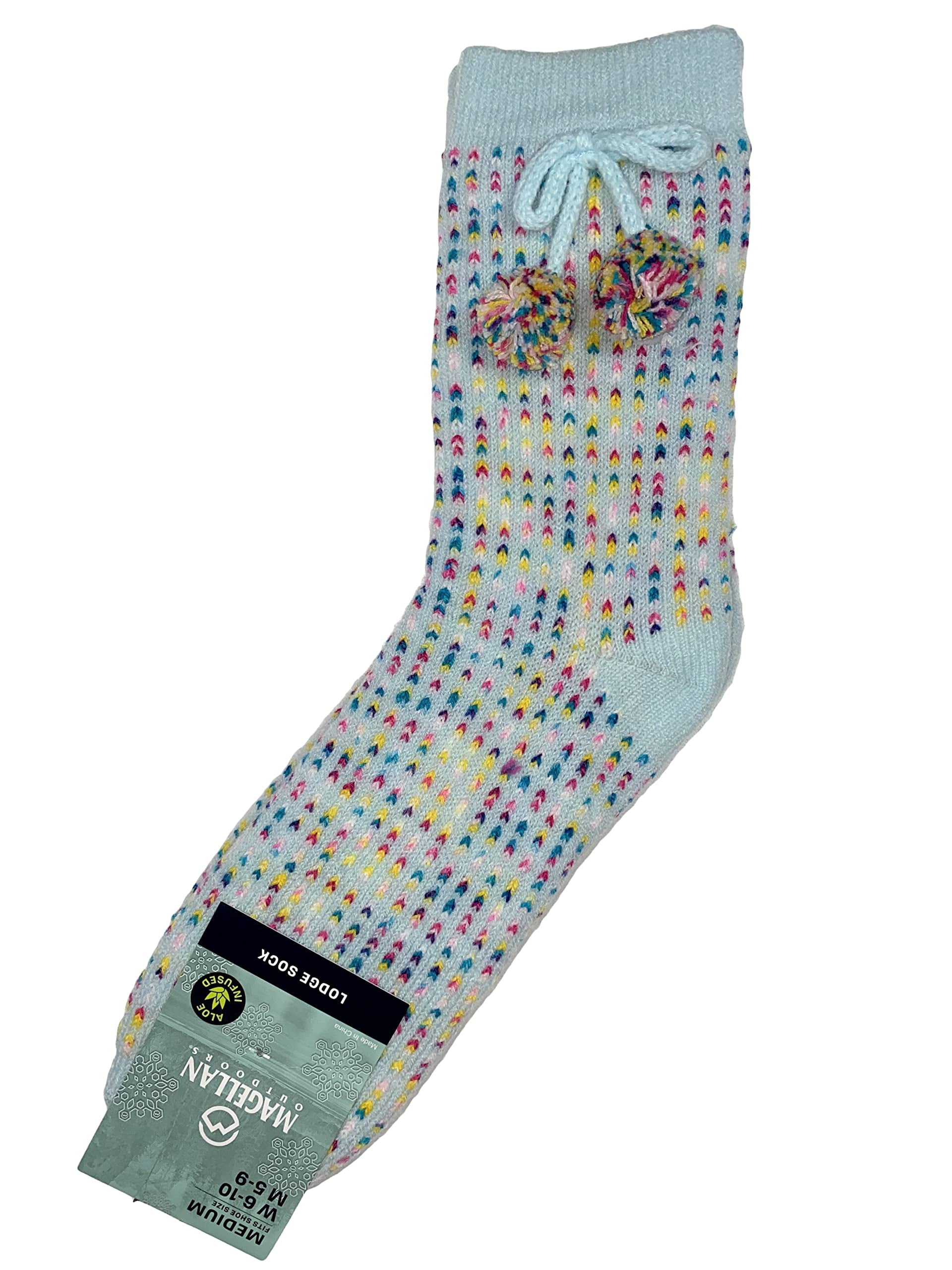 Magellan Outdoors Women's Lodge Socks Aloe Infused Soothing Spa Socks ...