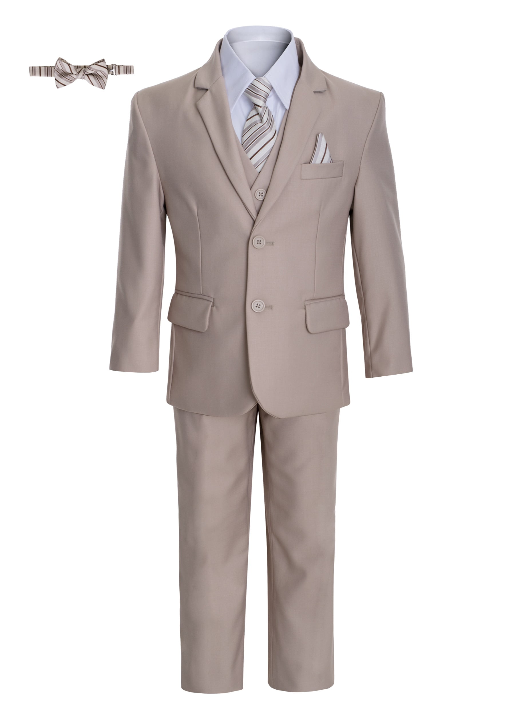 Magen Kids Boys Formal Suit 7pcs Set Suits 1-18 Beige 2 Buttons (as1 ...