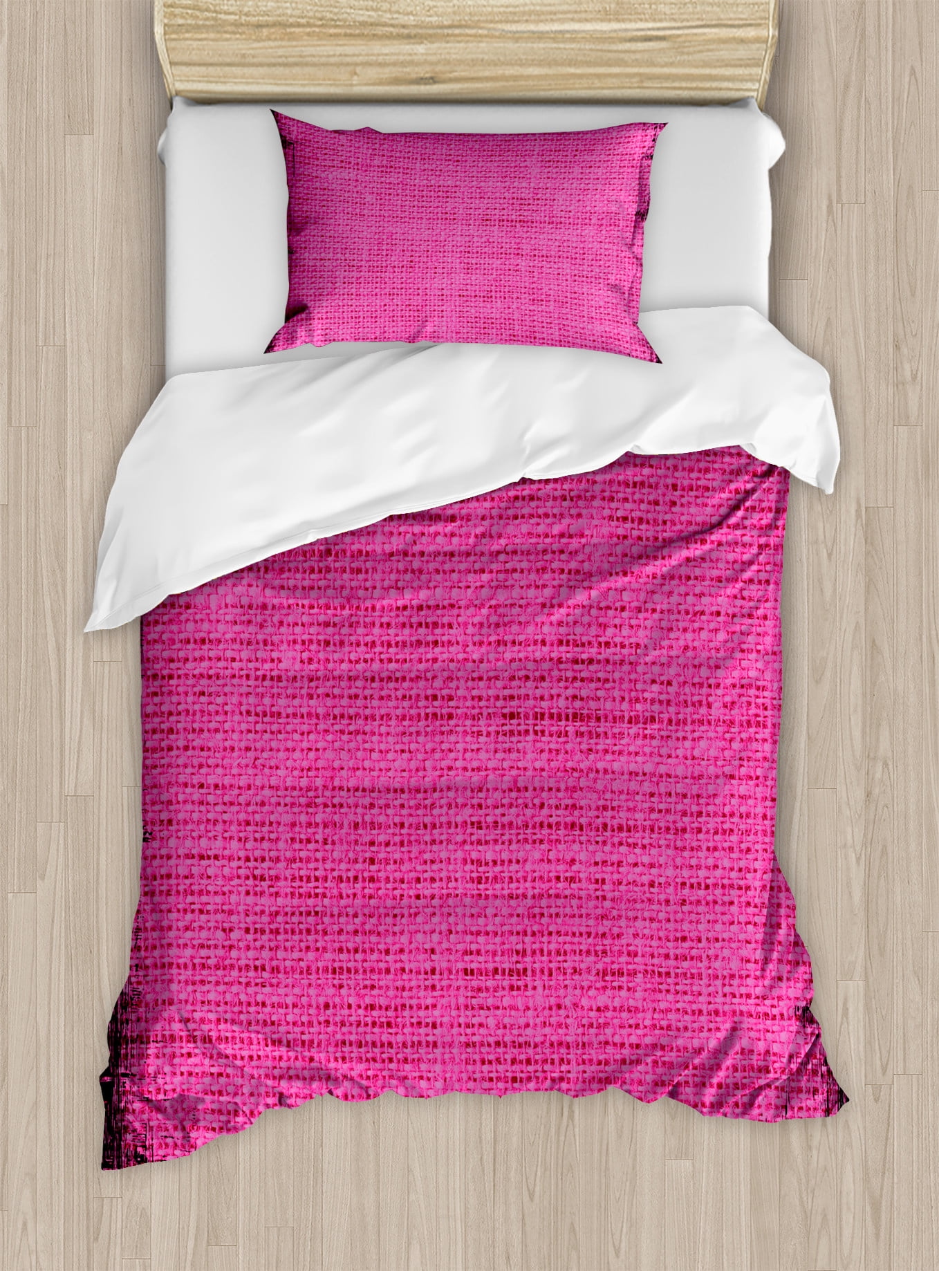 Magenta Duvet Cover Set, Futuristic Design in Old Impressions Latex ...