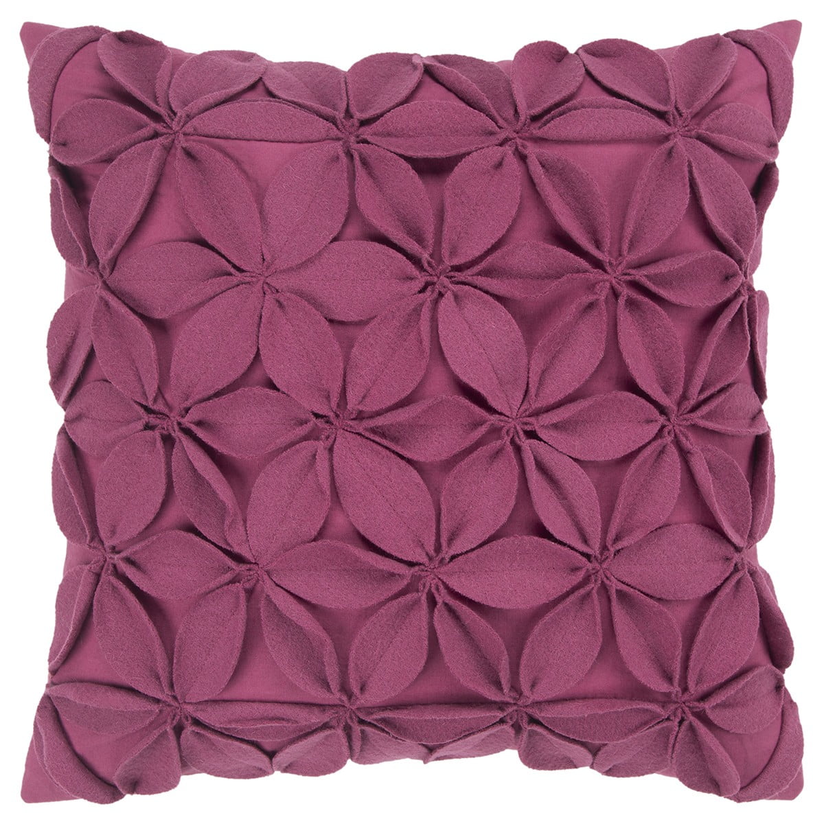 Magenta Plum Pinwheel Floral Down Throw Pillow - Walmart.com
