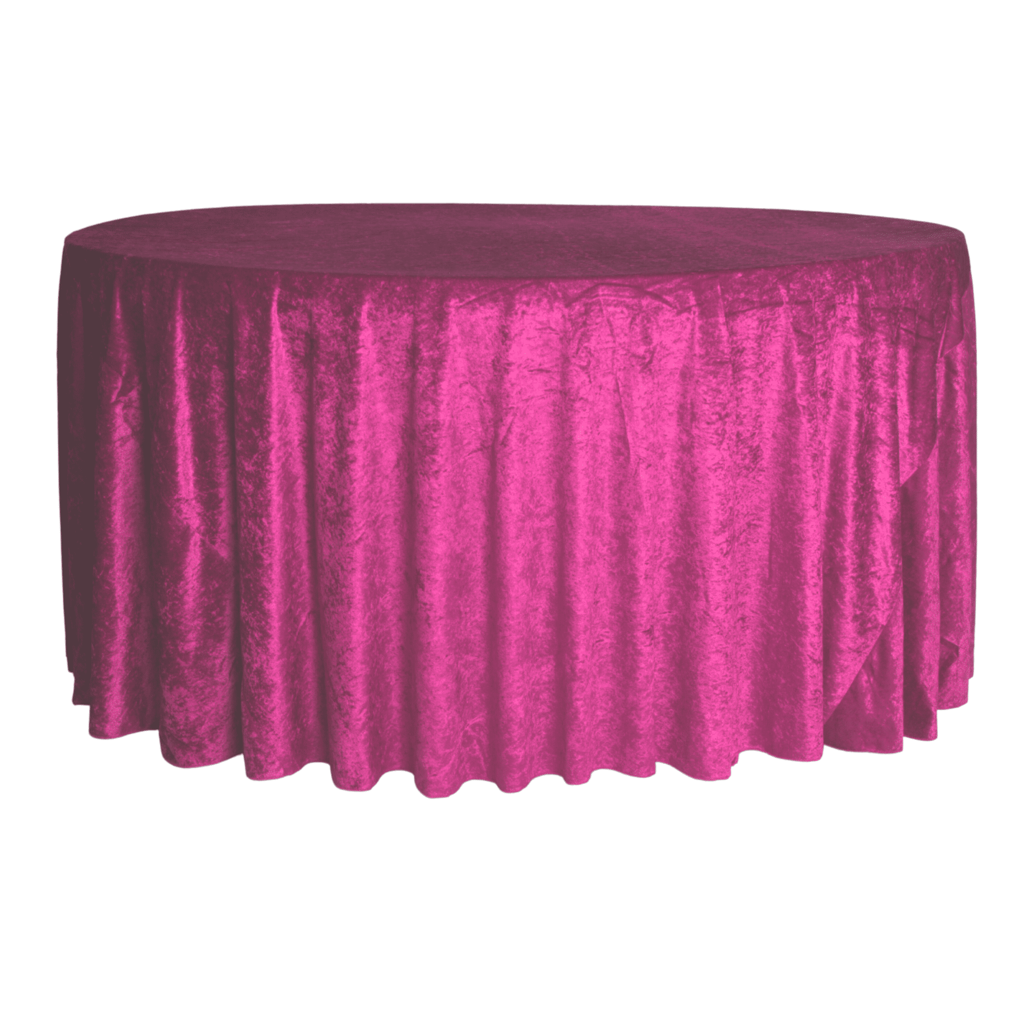 Magenta Velvet Tablecloth 132 Inch Round for Wedding Reception, Party ...