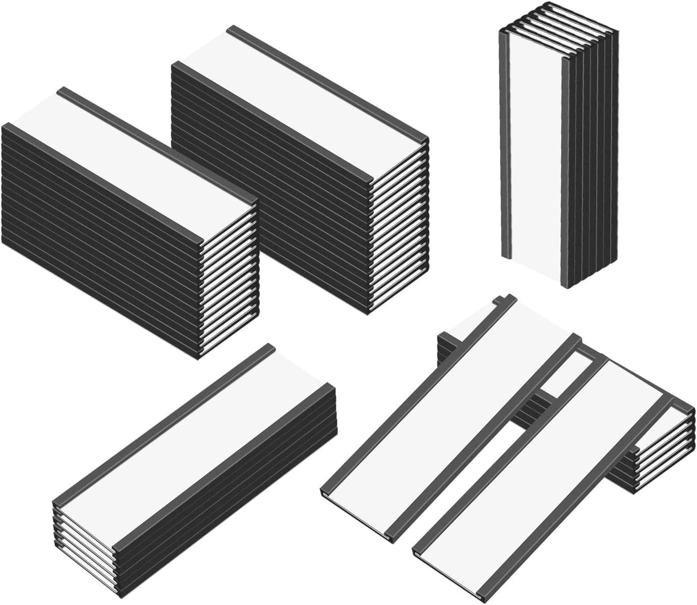Magentic Label Holders 3x6 Inch, Magnetic Labels for Shelving，Magnetic ...