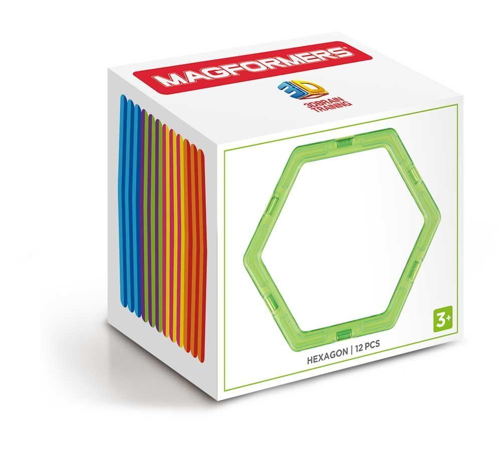 Magformers 12-Piece Hexagon Building Set, Rainbow - Walmart.com