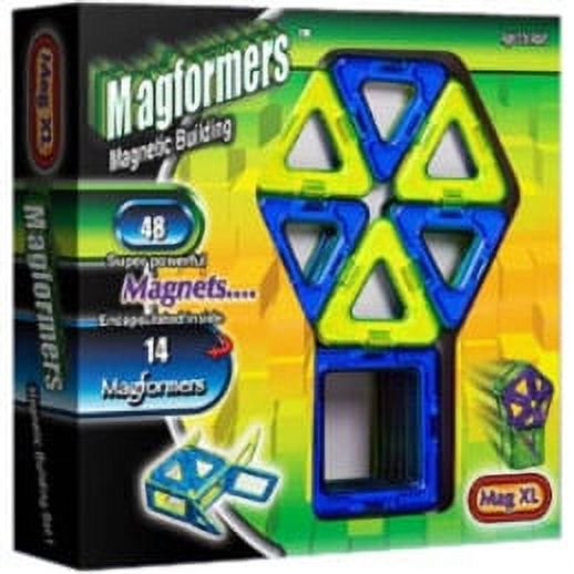 Magformers Basic Rainbow Set Multicolor Magnetic Tiles 14 Pieces - Walmart.com