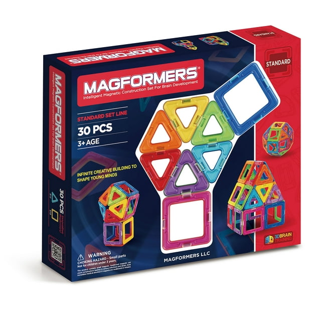 Magformers Magnetic Building Toys for Kids - Basic Rainbow Set with ...