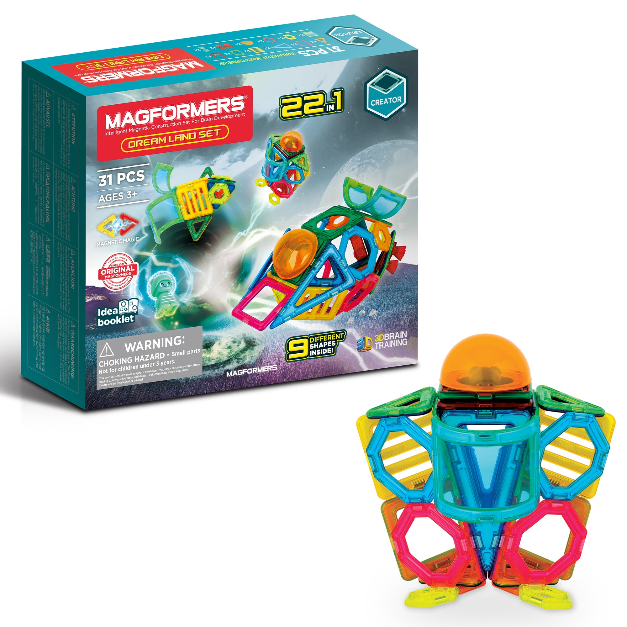 Magformers Dream Land 31-Piece Set | Magnetic Tiles Building STEM Toy ...